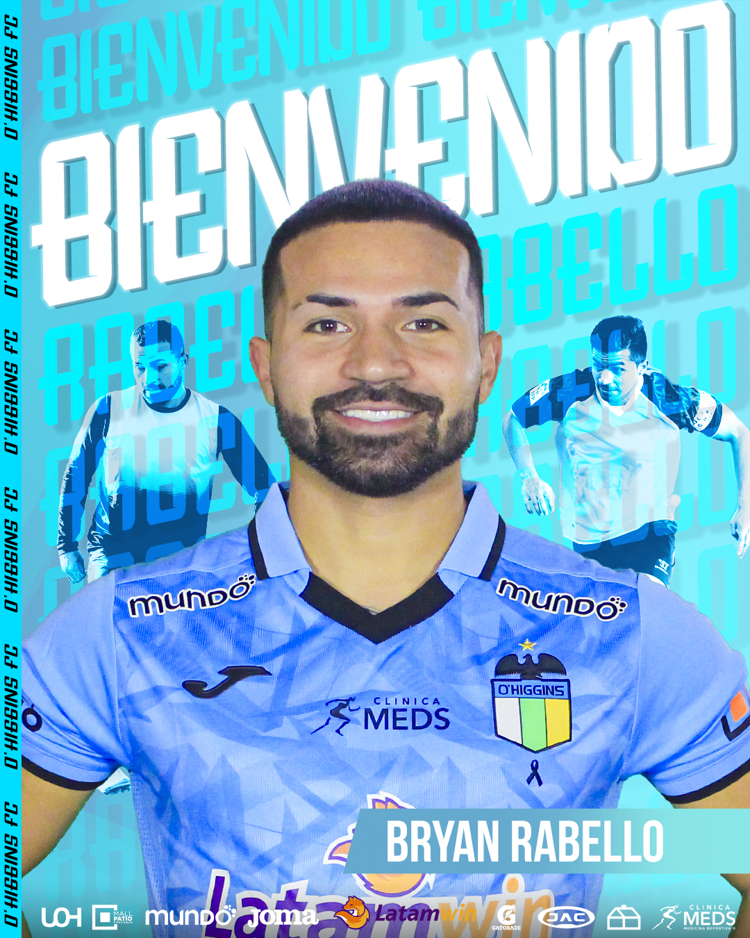 Bienvenido a la celeste, Bryan Rabello - O'Higgins FC - El orgullo de la Región